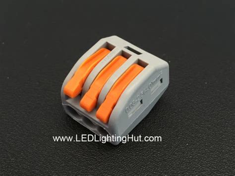 3 Wire Lever Lock Quick Connect Terminal Block 12 28 Awg