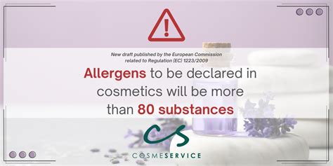 New Draft Published By The European Commission More Than 80 Allergens