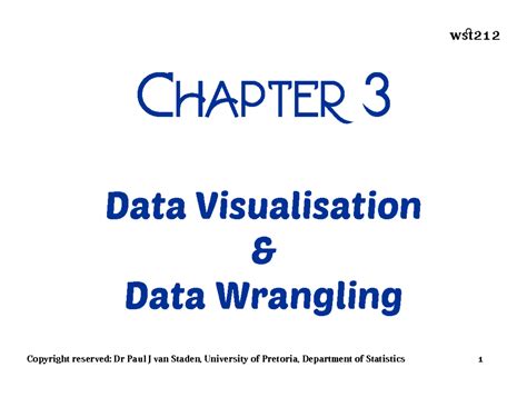 Wﬆ212 Chapter 3 Data Visualization And Data Wrangling Notes Studocu