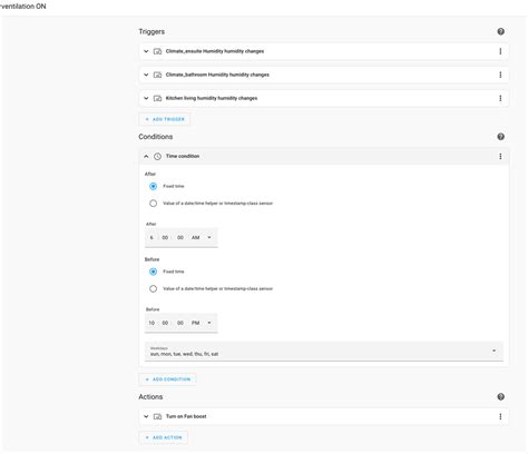 Automation Conditions And Triggers Configuration Home Assistant Community