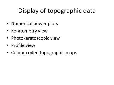 Corneal Topography Wavefront Analysis Pptx