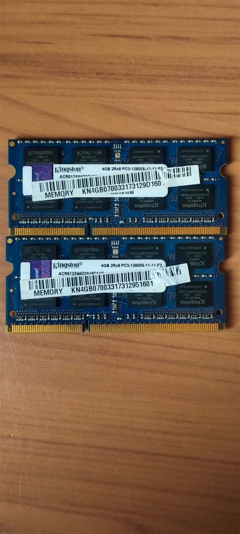 Ram памет за лаптоп Kingston Ddr3 8gb 2x4gb 1600mhz гр Варна Кайсиева градина • Olx Bg