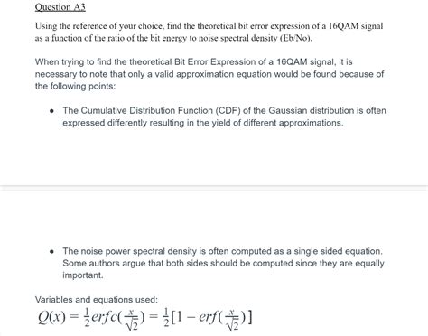 question a3 using the reference of your choice find