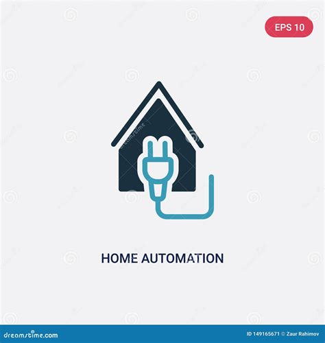 Two Color Home Automation Vector Icon From Smart Home Concept Isolated