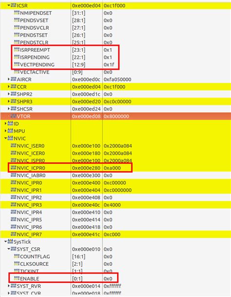 Stm32l071cb Isrpending From Disabled Systick Stmicroelectronics