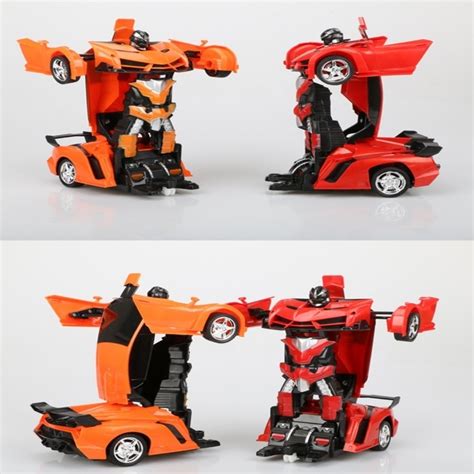 Carrinho Que Vira Robô Controle Remoto Sem Fio Carrotron Mercado