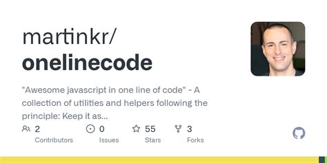 Github Martinkronelinecode Awesome Javascript In One Line Of Code A Collection Of