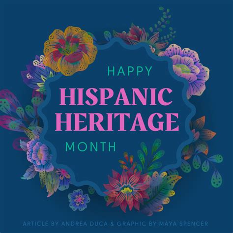 ¡feliz Mes De La Herencia Hispana Happy Hispanic Heritage Month
