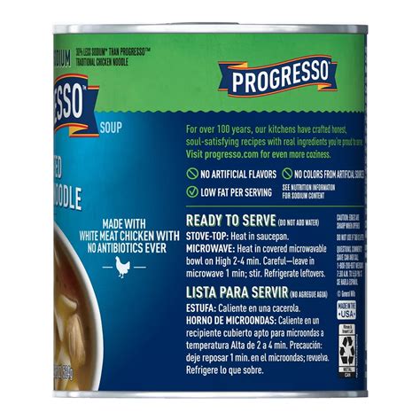 Progresso Reduced Sodium Roasted Chicken Noodle Soup 18 5 Oz
