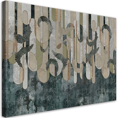 Leinwandbild Boho Pflanzen Abstrakt Wall Artde