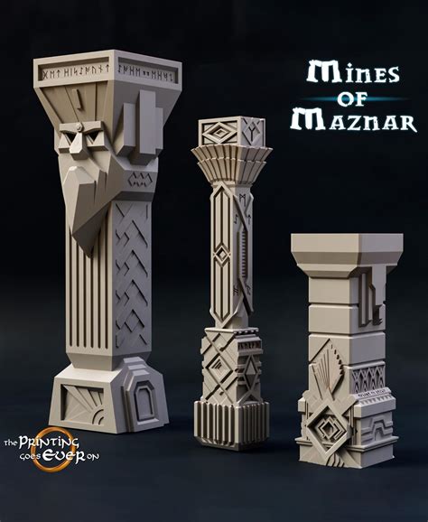Buy Dwarven Column Bundle For 9 99 3d Model On Thangs