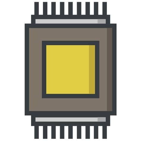 Microchip Computer Memory Pc Technology Icon Download On Iconfinder