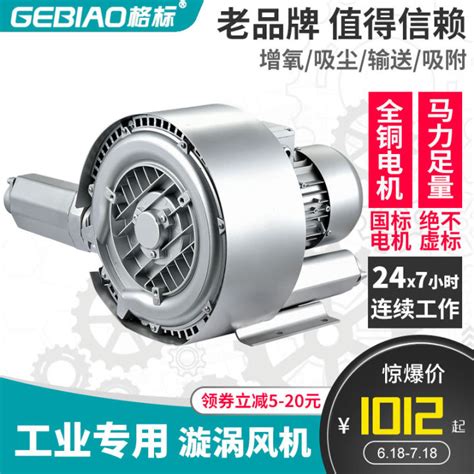 Double Band High Pressure Vortex Blower Double Impeller Roots Blower