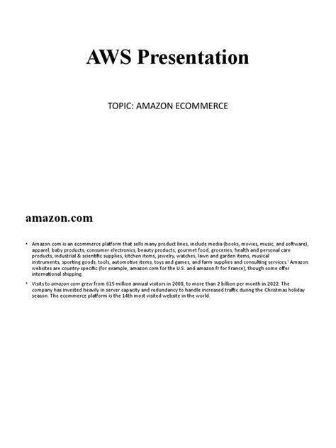 Aws Presentation Pdf