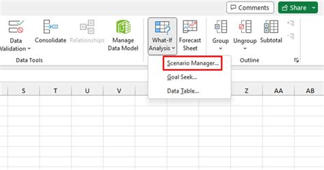 How To Use Excel Scenario Manager