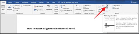 How To Insert A Signature In A Microsoft Word Document