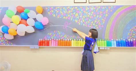 ウェルカムスペースに真似したい！完成度が高すぎる高校生の『文化祭装飾』が凄い♡ Marry マリー 風船のデコレーション 教室装飾