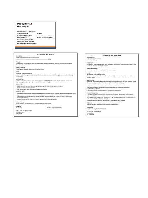 Brosur Dan Label Tranexamat Injeksi Pdf