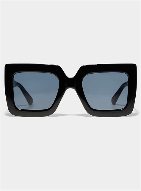 Oversized Lexicon Square Sunglasses Simons Shop Womens Sunglasses