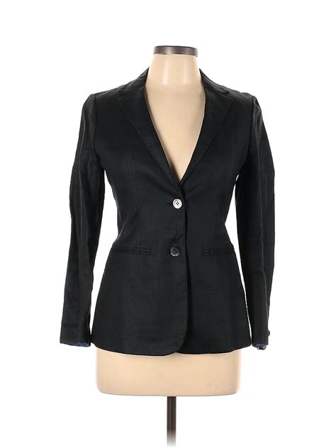 Assorted Brands Solid Black Blazer Size L 71 Off Thredup