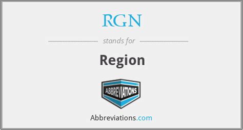 What Is The Abbreviation For Region