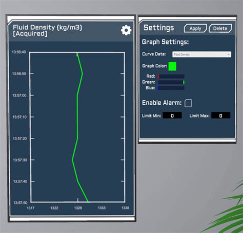 dashboard tool monitoring fluid density drilling data download