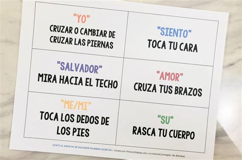 Siento El Amor De Mi Salvador Palabras Secretas Primary Singing