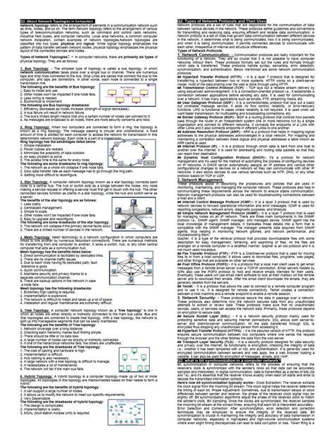 network technology final pdf pdf computer network network topology