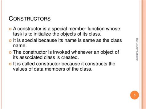 Constructor And Destructor In Cpp