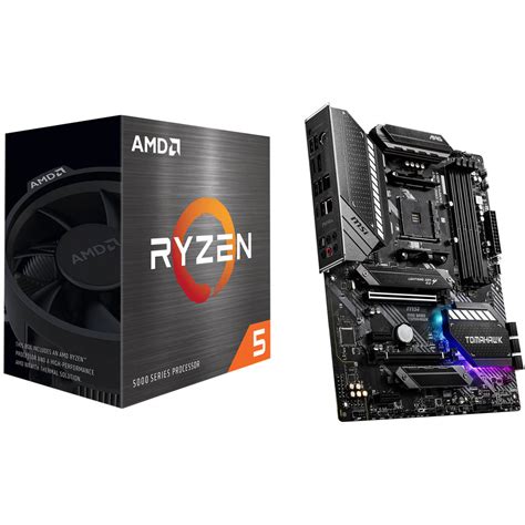 Amd Ryzen 5 5600x 37 Ghz Six Core Am4 Processor And Msi Mag B550
