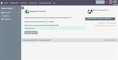 Google Drive Integration SuiteCRM Module