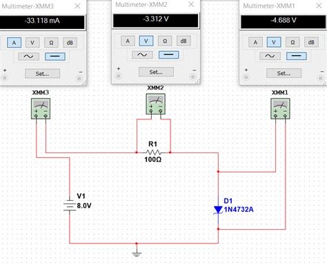 Solved Laboratory 1 Semiconductor Diode Characteristics Multisim