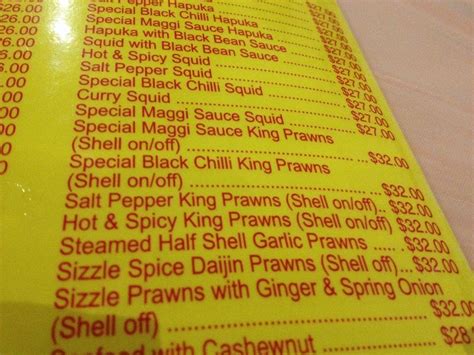 Menu At Canton Cafe Auckland 477 New N Rd