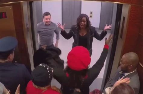 Michelle Obama Surprises Fans At 30 Rock Building