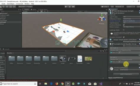 display video on an image target using vuforia in unity 3d unity