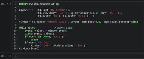 Running Pysimplegui On Jupyter Stack Overflow