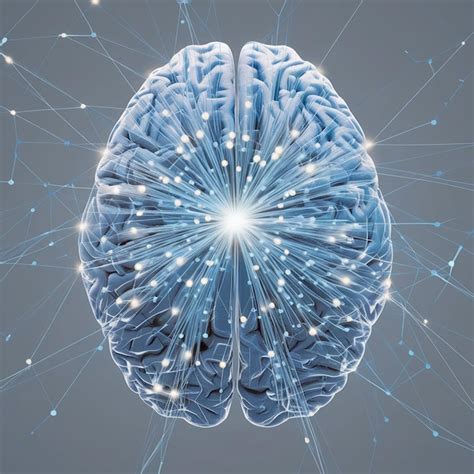 A Mesmerizing Visualization Of A Brains Neural Network Premium Ai