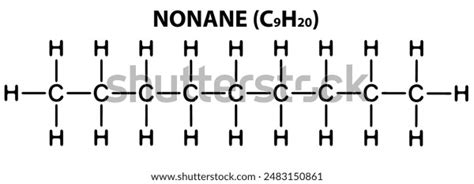 Vector Nonane Chemical Structure Stock Vector Royalty Free 2483150861 Shutterstock