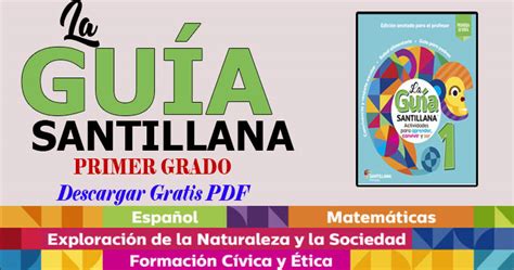 Descarga La Guía Santillana 1 Grado en PDF Biblioteca del Maestro