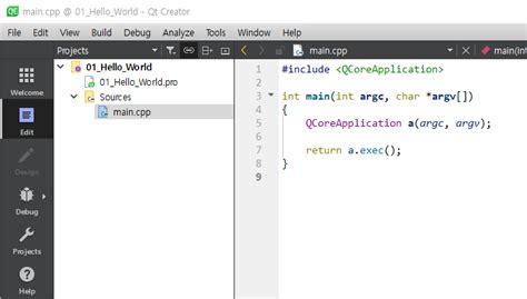 Qt Hello World 출력하기 Keep Going