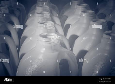 Nampak 2 Litre Poly Hdpe Milk Bottles Shot With Coloured Gels See