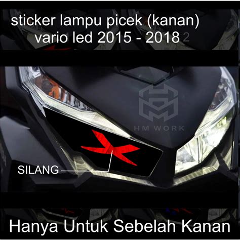 Vario Led Picek Sticker For The Right Part Only Shopee Philippines