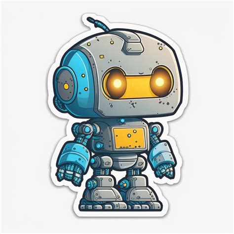 Sticker Robot In 2024 Cute Stickers Robot Stickers