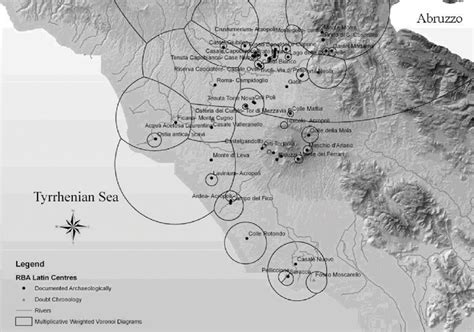 6a Latium Vetus Multiplicatively Weighted Voronoi Diagrams Recent Download Scientific