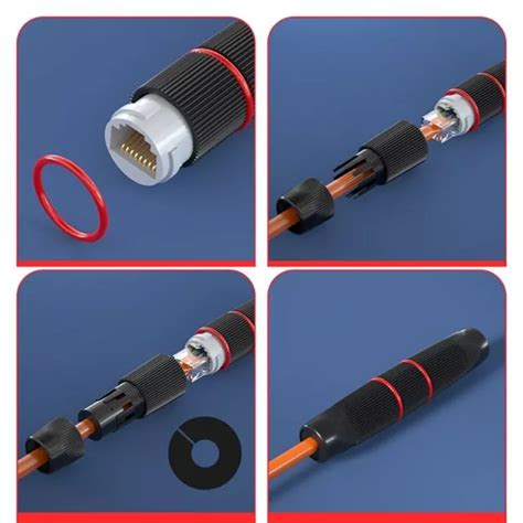 Waterproof Ip67 Header Ethernet Network Straight Through Cable 7 19 Picclick Au