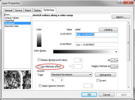image merge dem and hillshade to create one file geographic