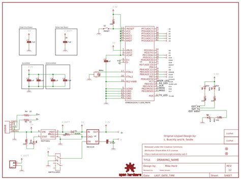 Lilypad Arduino USB V12 OSHWLab