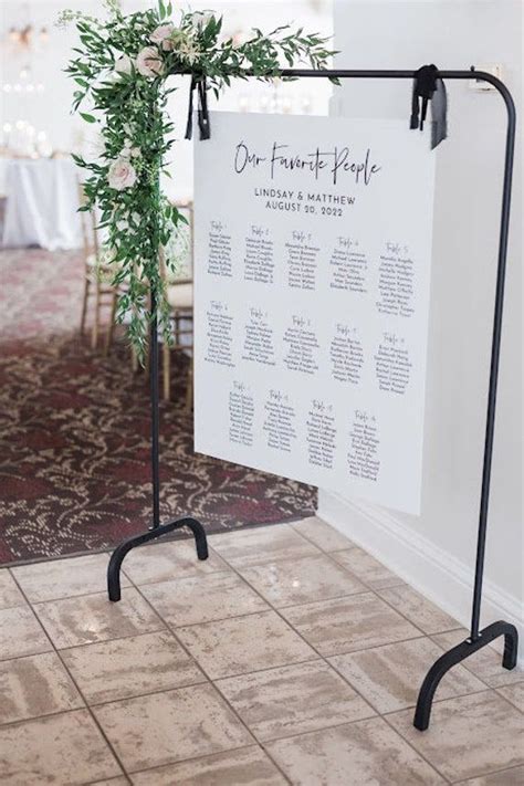 Our Favorite People Seating Chart Acrylic Seating Chart Seating