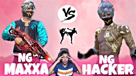 Ng Maxxa 🔥 Vs Ng Ff4hx 😈🥵 Maxxa Vs Hacker 😈 1vs1 Fight 😱