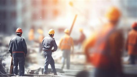 Happy Labor Day Concept Man Working On Construction Site On Background